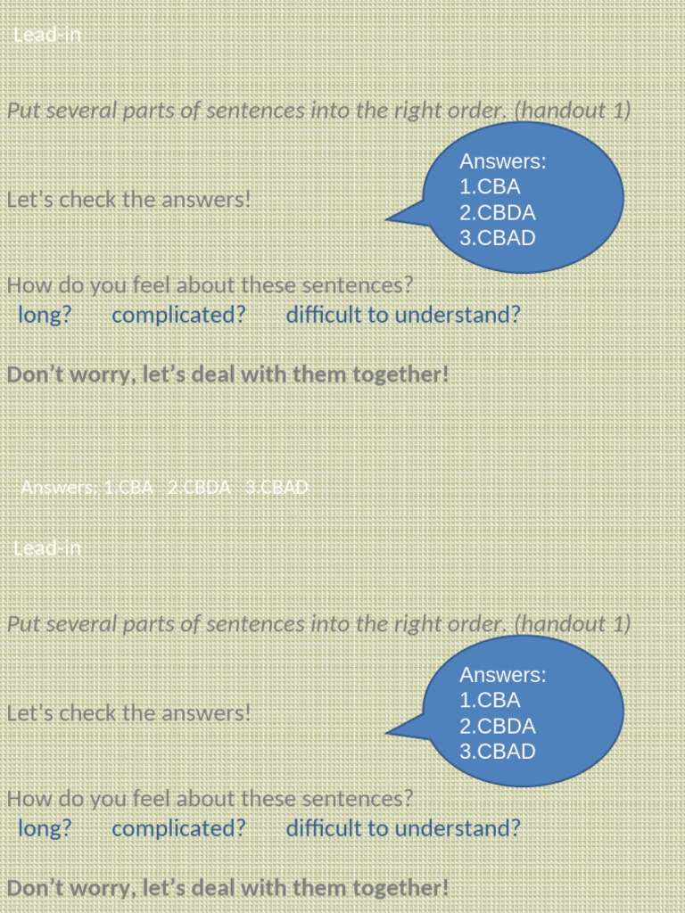 Analyzing Complicated Sentences | PDF