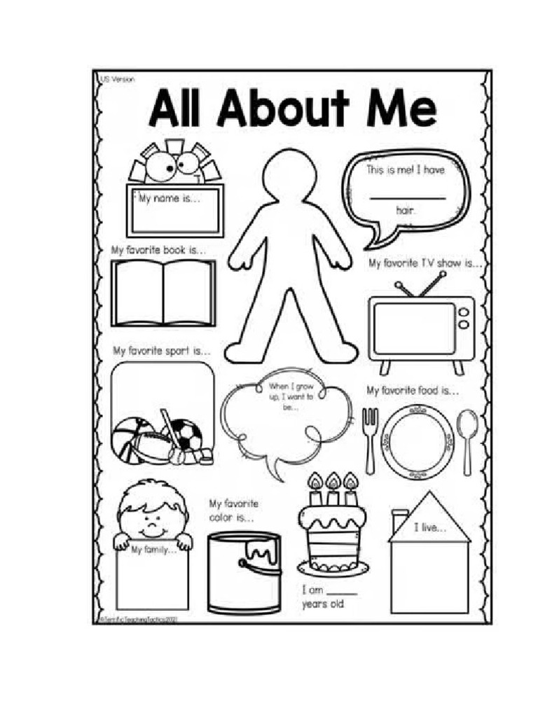 All About Me Worksheet | PDF