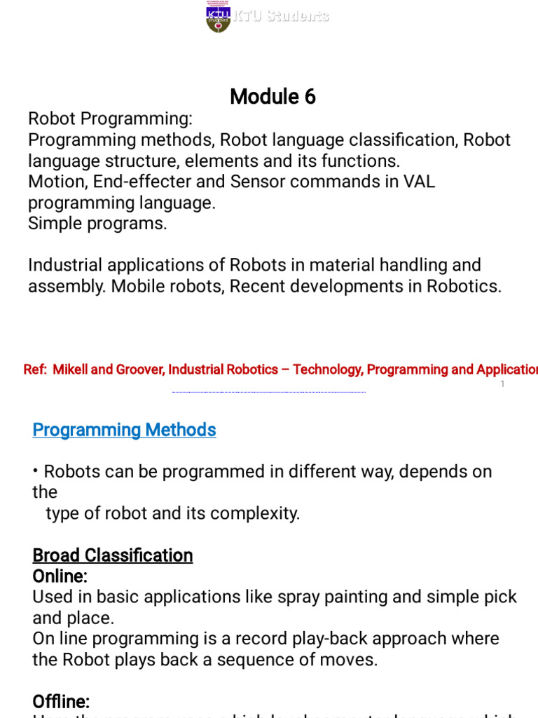 Robotics EC368 Module 6-Ktustudents.in | PDF | Trigonometric Functions ...
