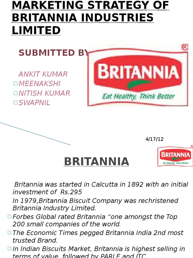 Marketing Strategy of Britannia Industries Limited | Brand | Market ...