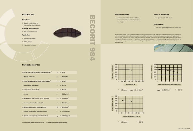 BECORIT 984 Material Properties | PDF