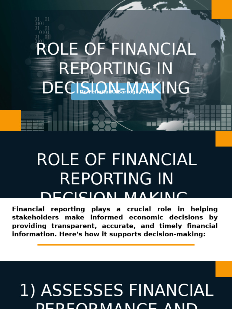 Financial Reporting's Role in Decision-Making | PDF