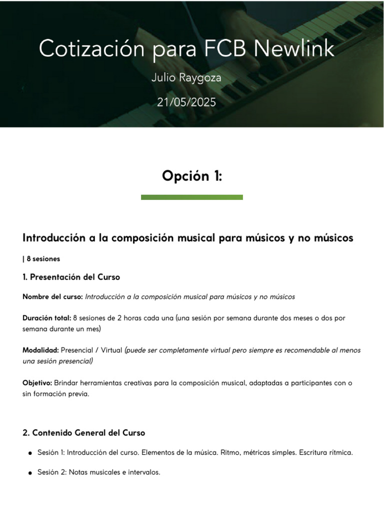 Cotización | PDF | Composiciones Musicales | Ritmo