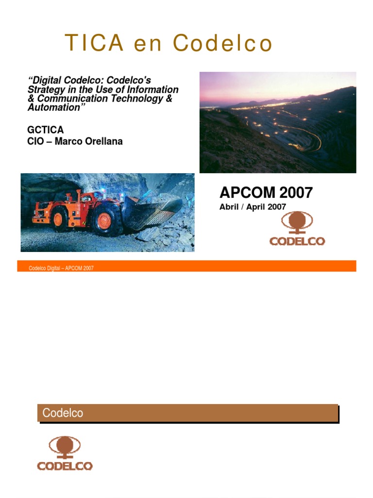 Tica Codelco | PDF | Minería | Red de computadoras