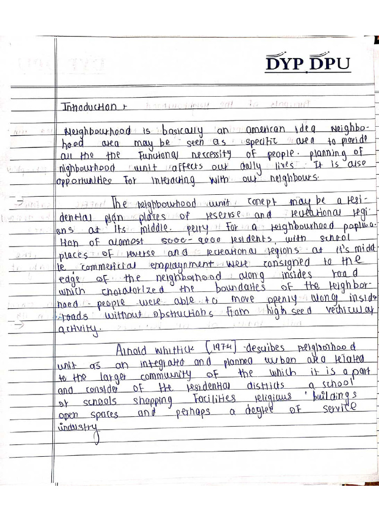 ATP Assignment 2 Neighborhood Planning | PDF