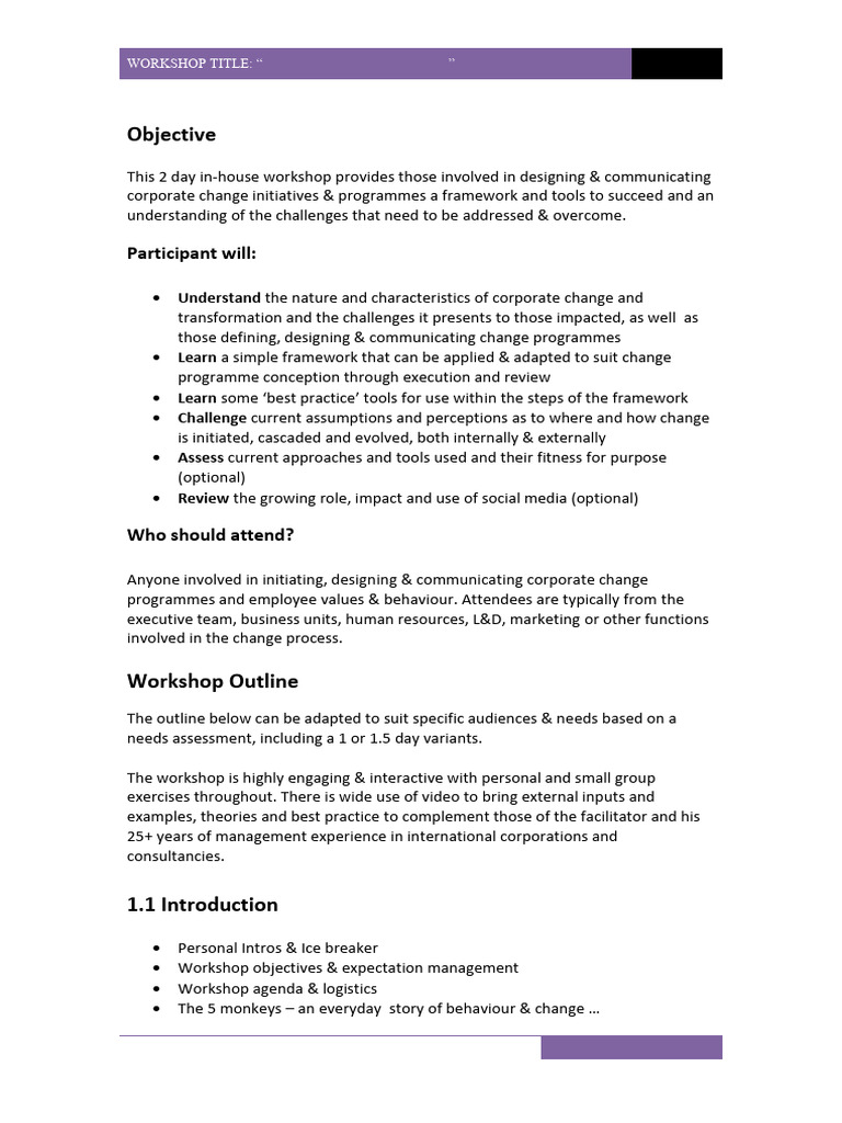 BDA Communicating Change Outline | PDF | Marketing | Communication