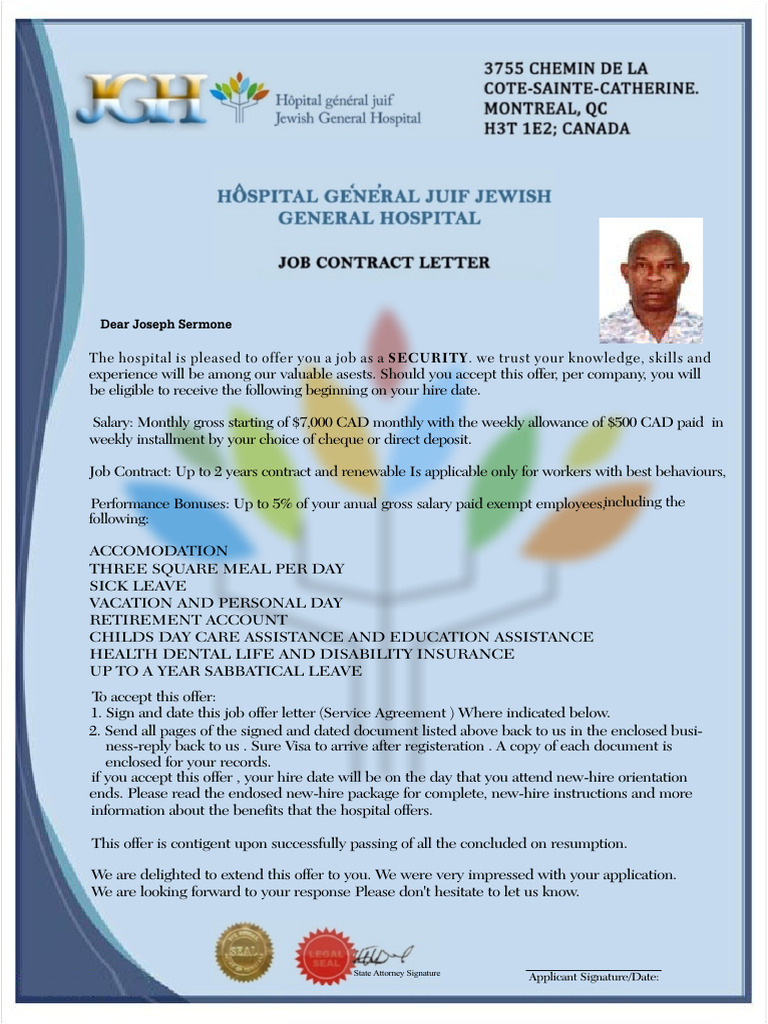 Job Offer: Project Manager Position | PDF | Salary | Employee Relations