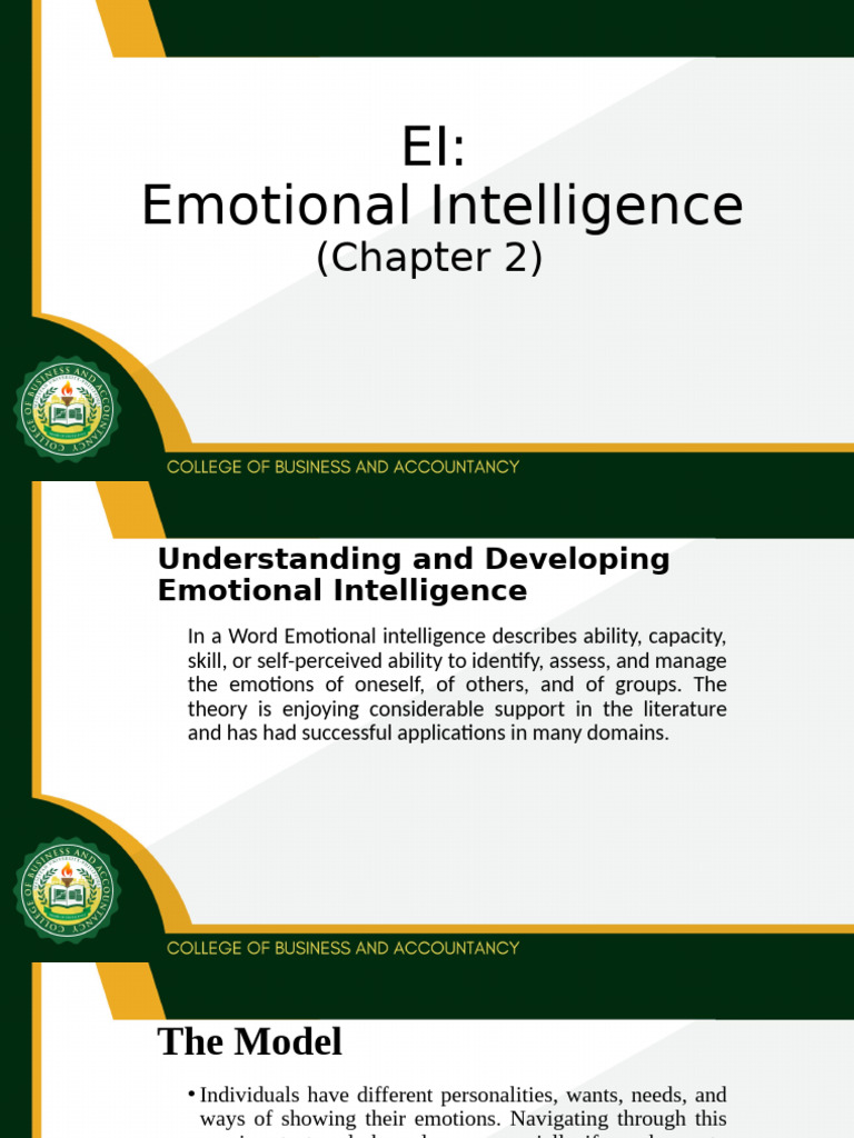 Understanding Emotional Intelligence Skills | PDF | Emotional ...
