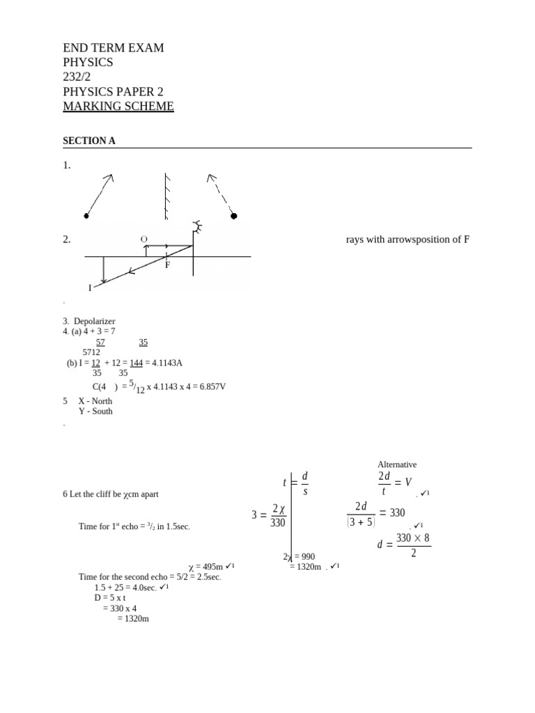 Physics Form 3 Pp2 Ms Teacher.co .Ke End Term 2 | PDF | Inductor ...