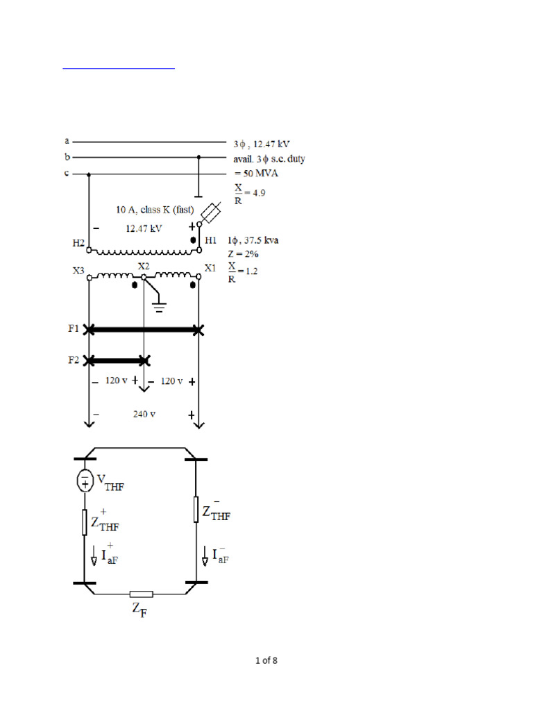 Single-Phase Short-Circuit Calculations | PDF | Transformer | Power ...