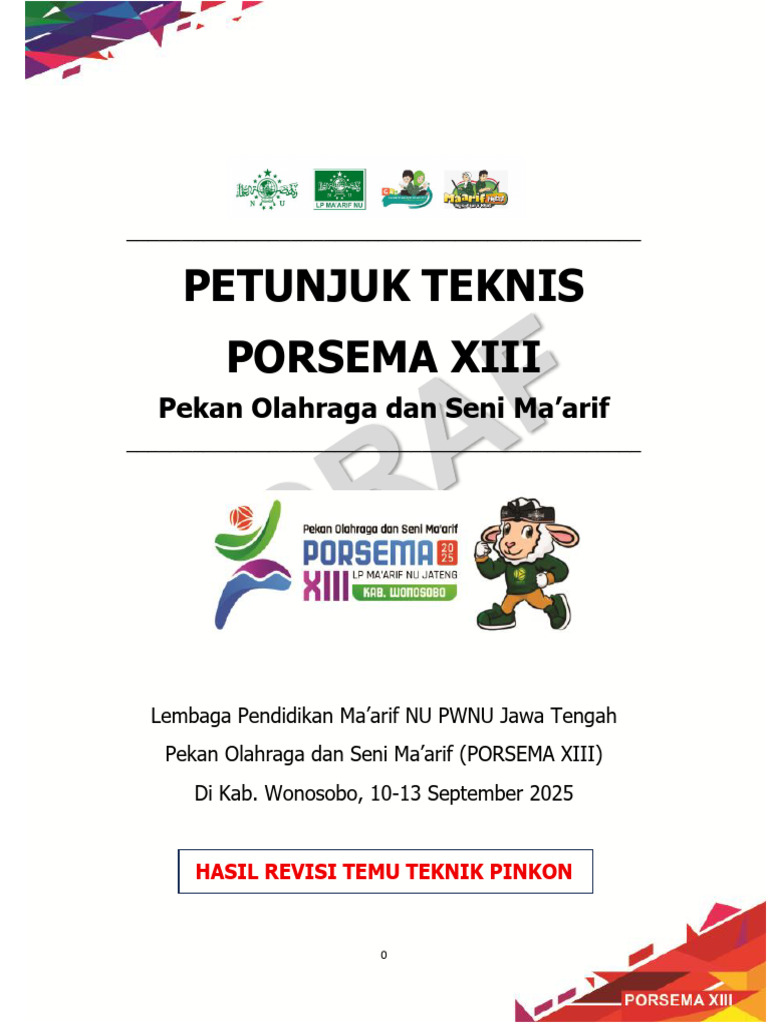Petunjuk Teknis PORSEMA XIII 2025 | PDF