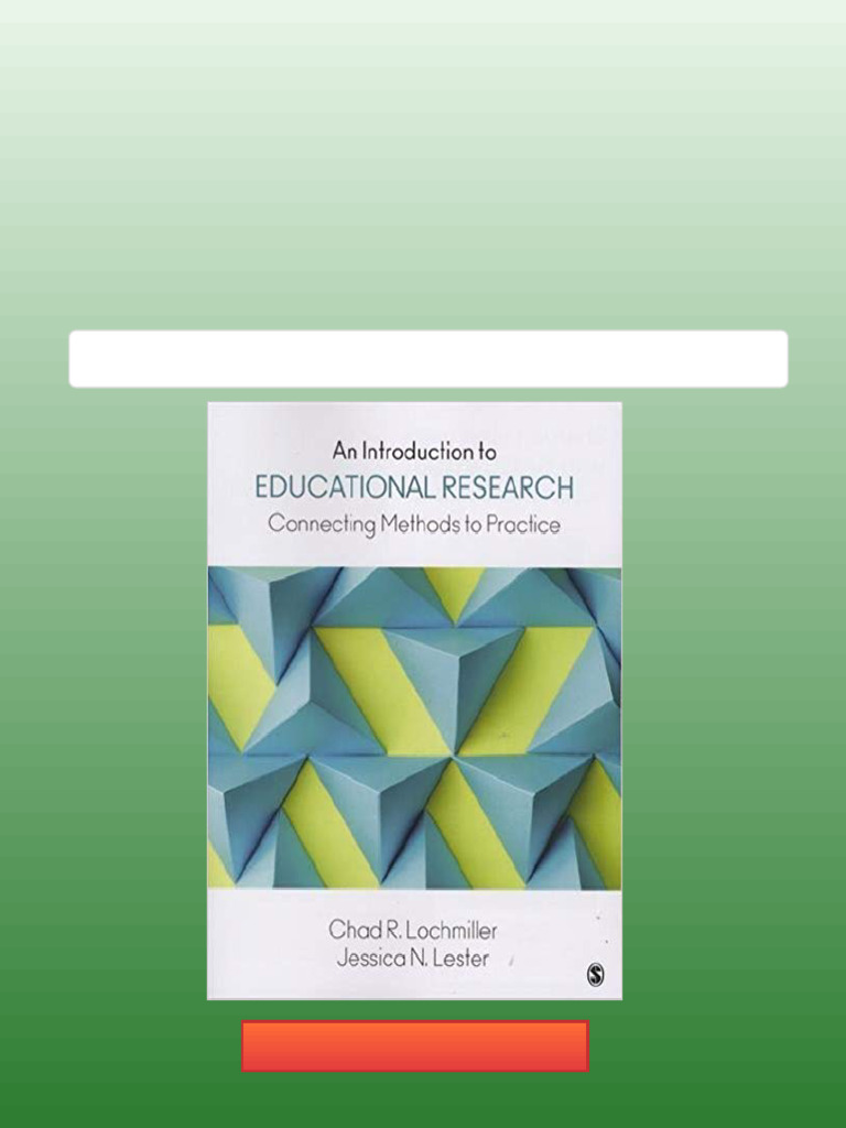 (Ebook PDF) An Introduction To Educational Research: Connecting Methods ...