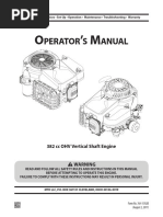 547cc Engine Operator's Manual | PDF | Gasoline | Motor Oil