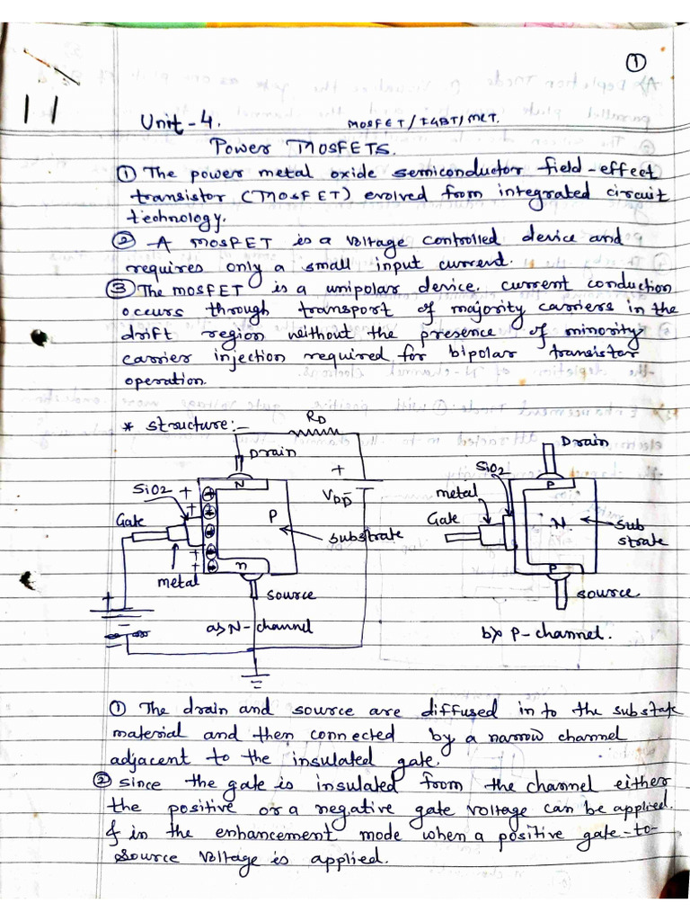 Mosfet 1 | PDF