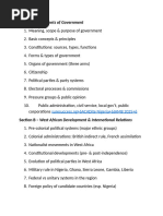 WASSCE Government Past Questions Answers Final | PDF | Governance ...