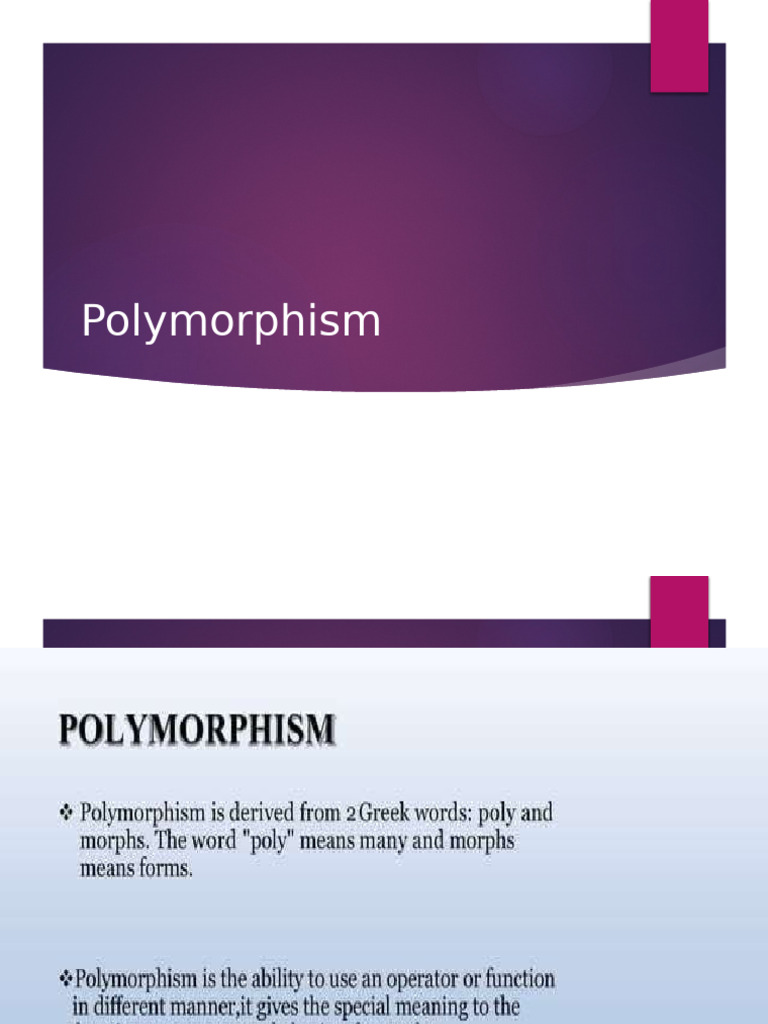 Polymorphism -1 | PDF