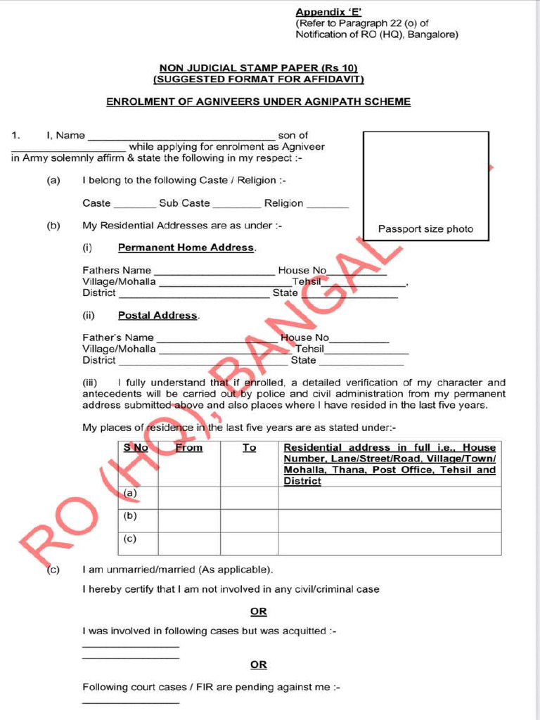 Army Certificate | PDF