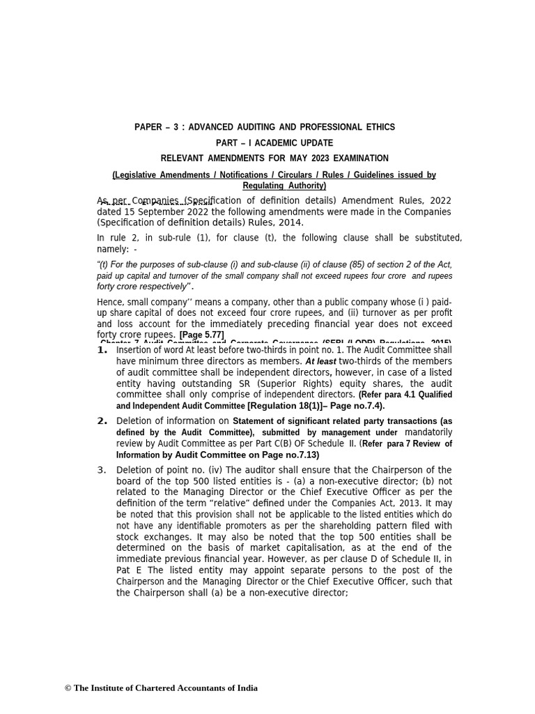 2023 Amendments in Company Audit Rules | PDF | Board Of Directors ...