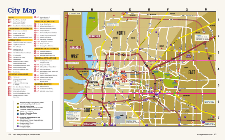 21 - MEM - OVG - 52-53 - City Map | PDF | Memphis