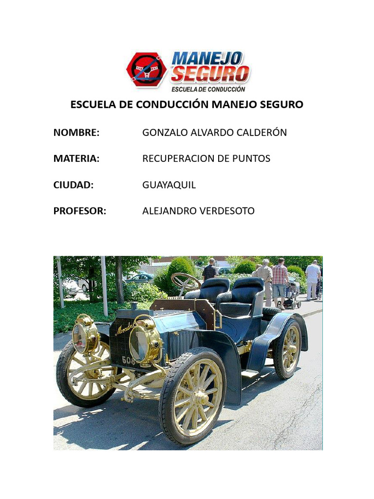 Psicología y Seguridad Vial en Guayaquil | PDF | Licencia de conducir ...