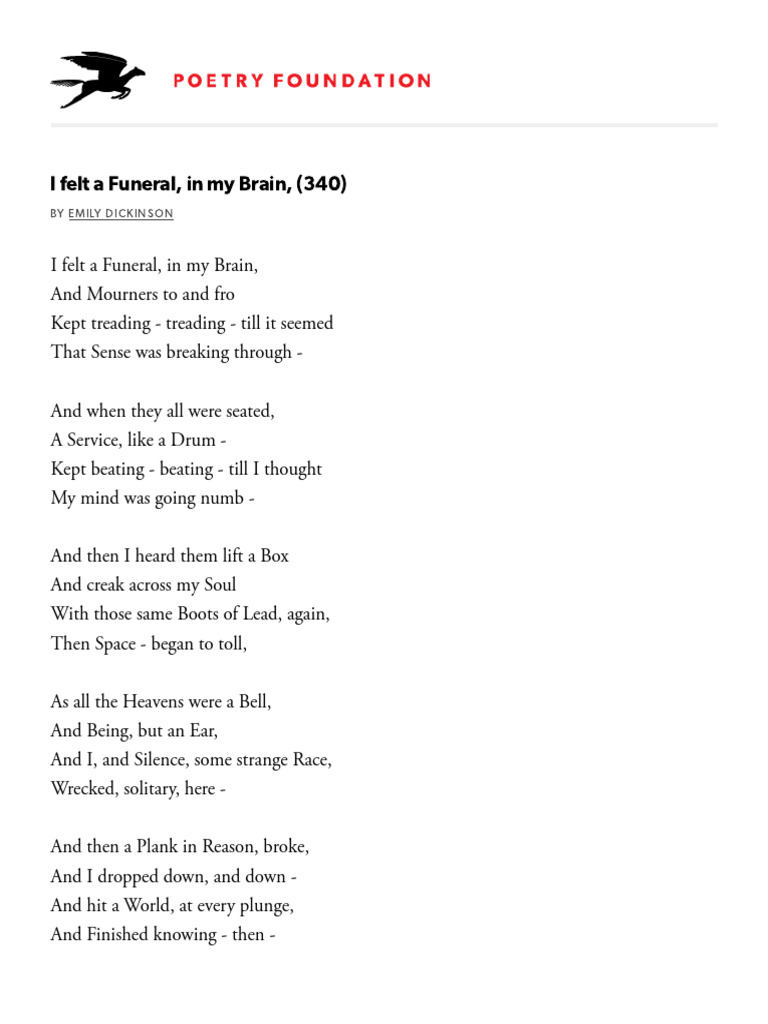I Felt A Funeral, in My Brain | PDF