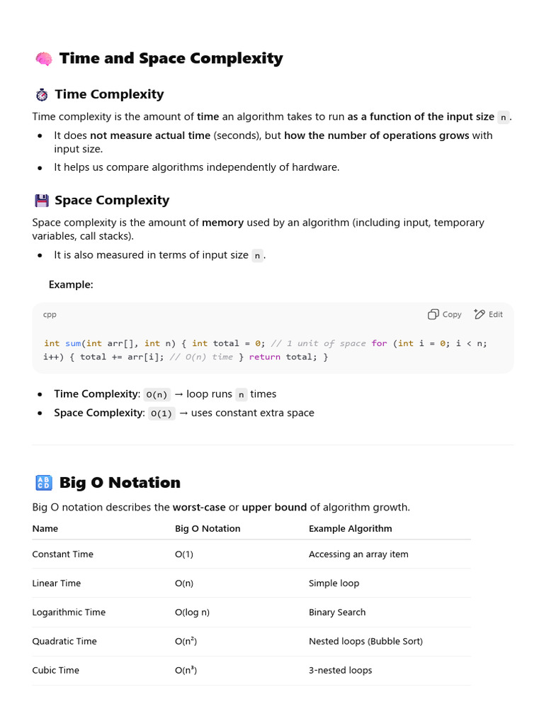 Lecture 3 Time Complexity in DSA | PDF | Time Complexity | Computer Science