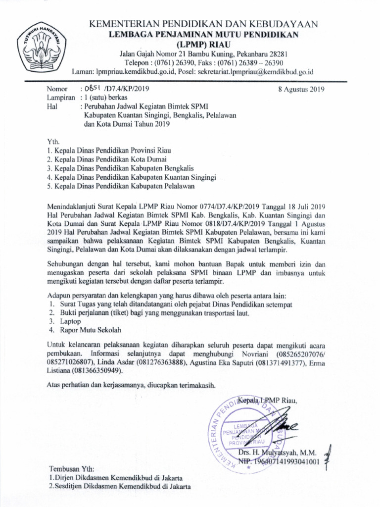 Scan Surat Undangan Reschedule | PDF