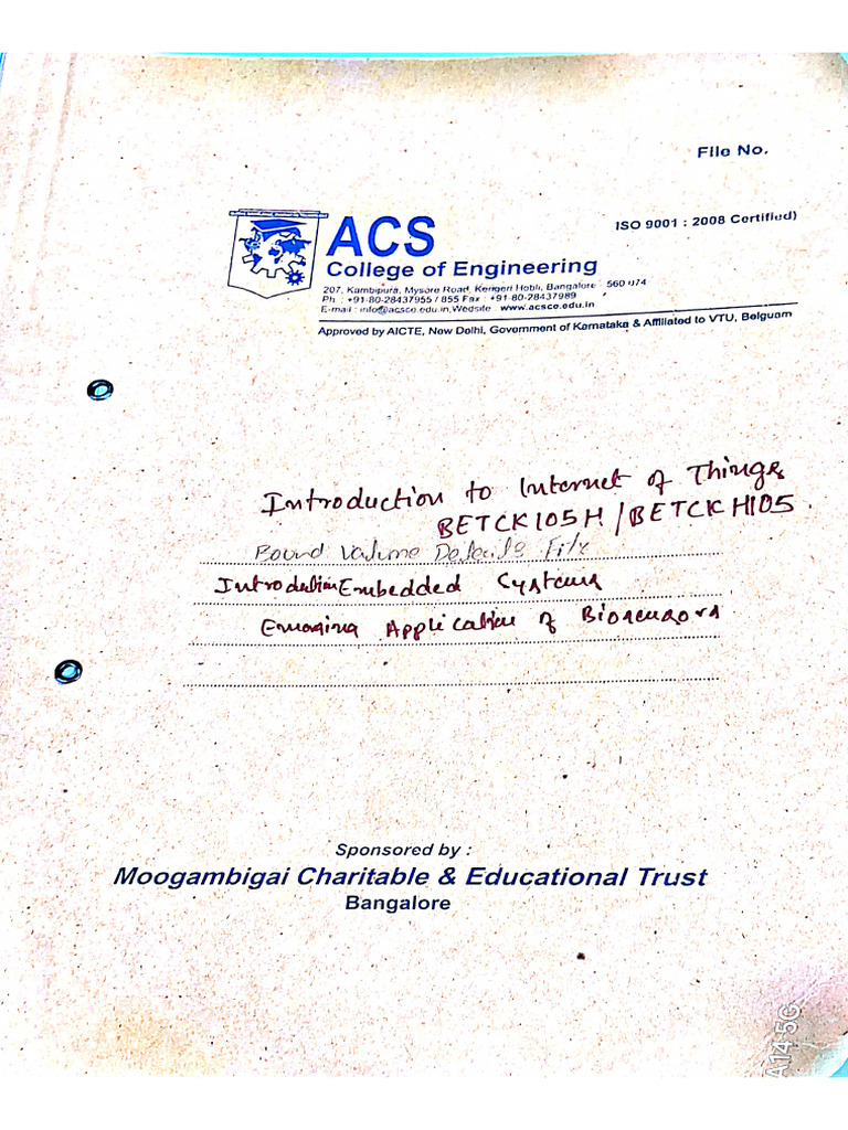 IOT Question Paper | PDF