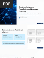 RelaX Relational Algebra Guide | PDF