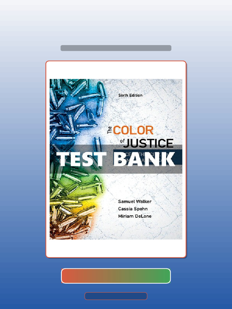 Color of Justice Race Ethnicity and Crime in America 6 Ed Walker eBook ...