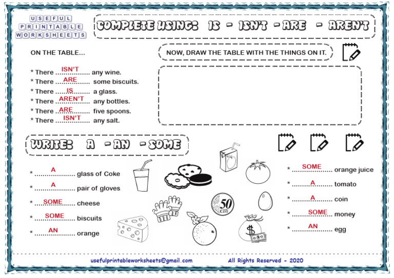 Countable & Uncountable Nouns 04 - Key Answers | PDF