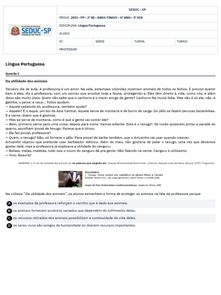 2025 PP 2 Bi Anos Finais 6 Ano 1 Dia | PDF | Longitude | Latitude