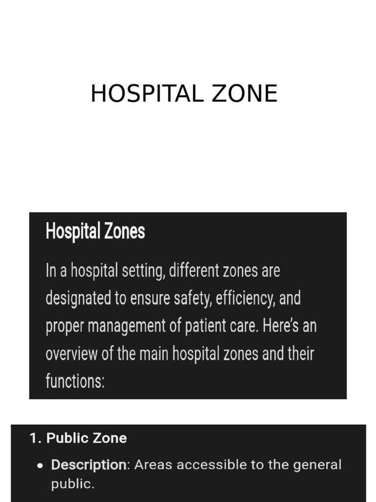 Hospital Zone | PDF