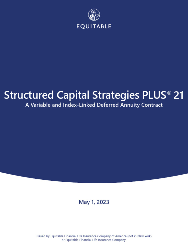 Equitable Structured Capital Strategies PLUS 21 B Variable Annuity ...