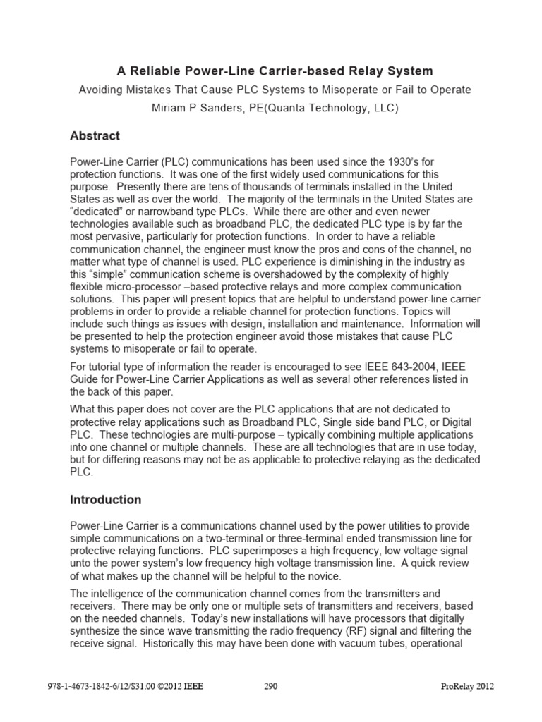 Power-Line Carrier Relay System Insights | PDF | Coaxial Cable ...