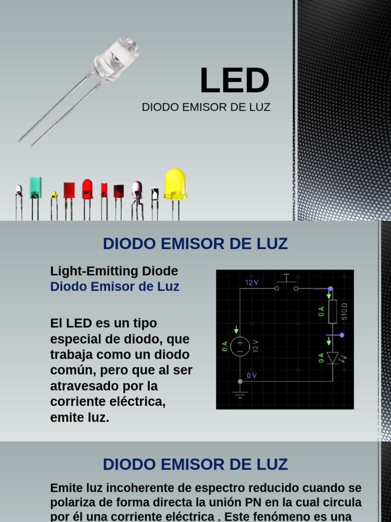 9.2 Diodo Led | PDF | Diodo emisor de luz | Electricidad
