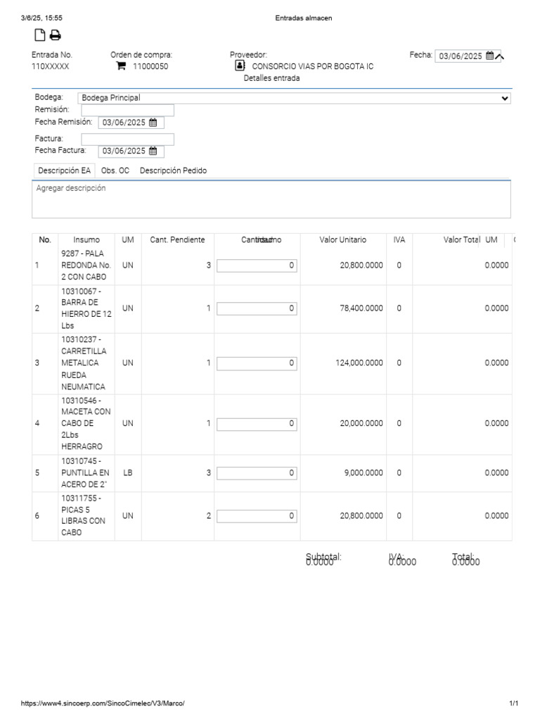 Sinco Erp - Cimelec Ingenieros Sas | PDF