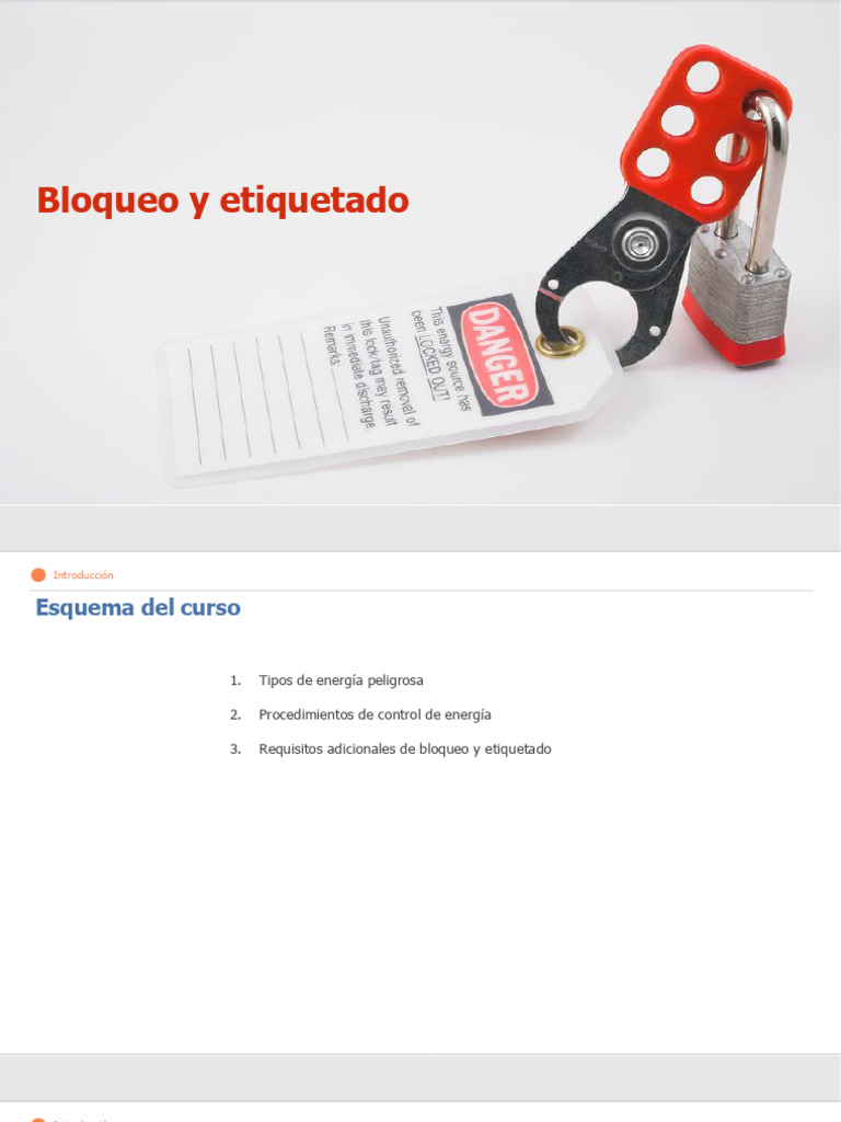 Tipos de candado en bloqueo y etiquetado | PDF | Presión | Ingenieria ...