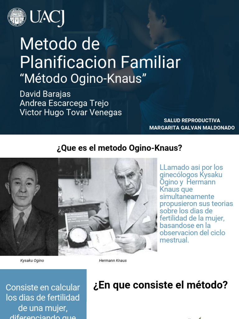 Método Ogino-Knaus: Planificación Familiar | PDF | Menstruación | Ciclo ...