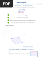 Area of A Parallelogram PDF | PDF