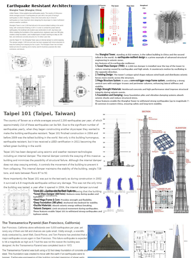 Earthquake-Resistant Skyscraper Designs | PDF | Earthquake Engineering ...