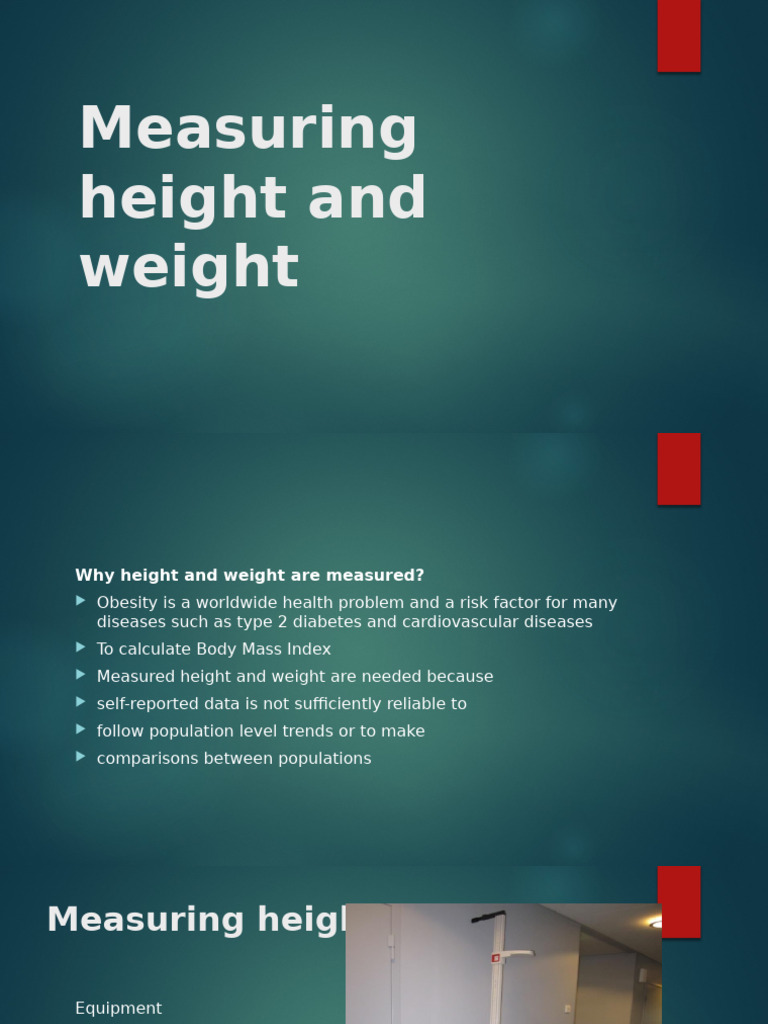 Measuring of Height An Weight | PDF | Body Mass Index | Weight