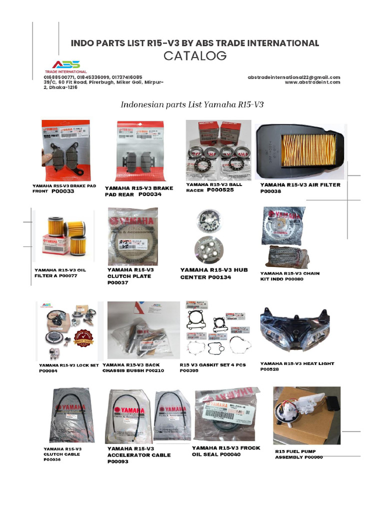 Indo Parts & After Market Product List | PDF