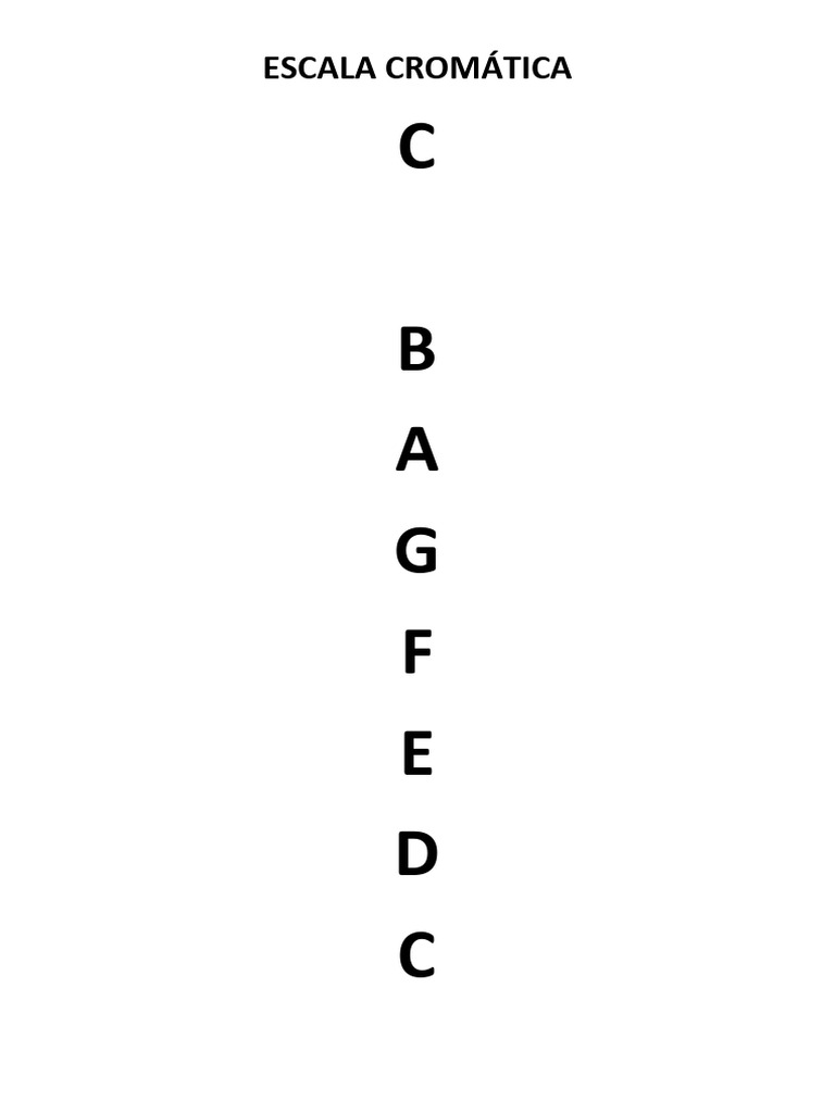 Escala Cromática | PDF