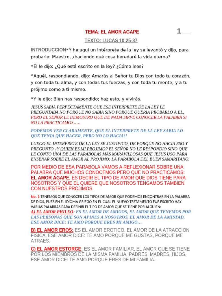 El Amor Agape: Amor Incondicional | PDF | Amor