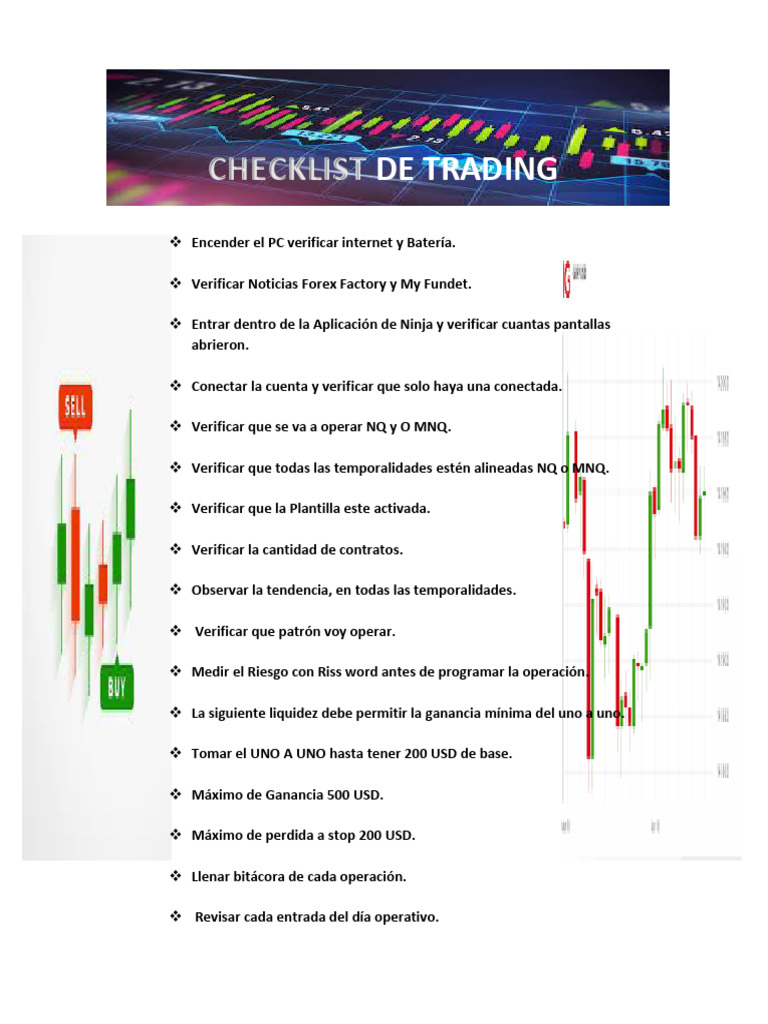 Checklist Esencial para Trading Efectivo | PDF