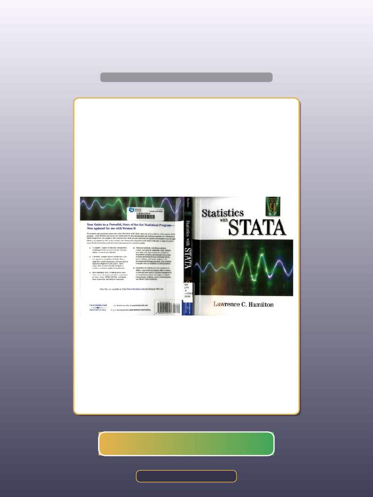 Statistics With Stata Stata90 Ebook and TestBank Bundle Instructor Test ...