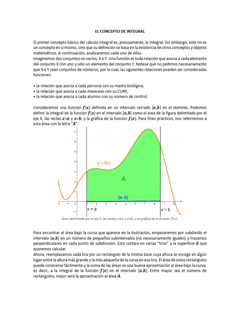 Introducción a la Integral en Cálculo | PDF | Integral | Función ...