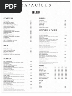 Kota Joe Menu 2025 | PDF | Hamburgers | French Fries