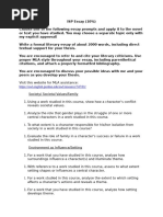 AP Literature Essay Prompts Overview | PDF | The Awakening (Chopin ...